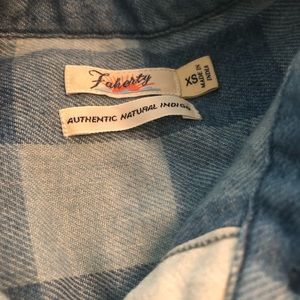 Faherty | Tops | Faherty Brand Blue Plaid Shirt | Poshmark
